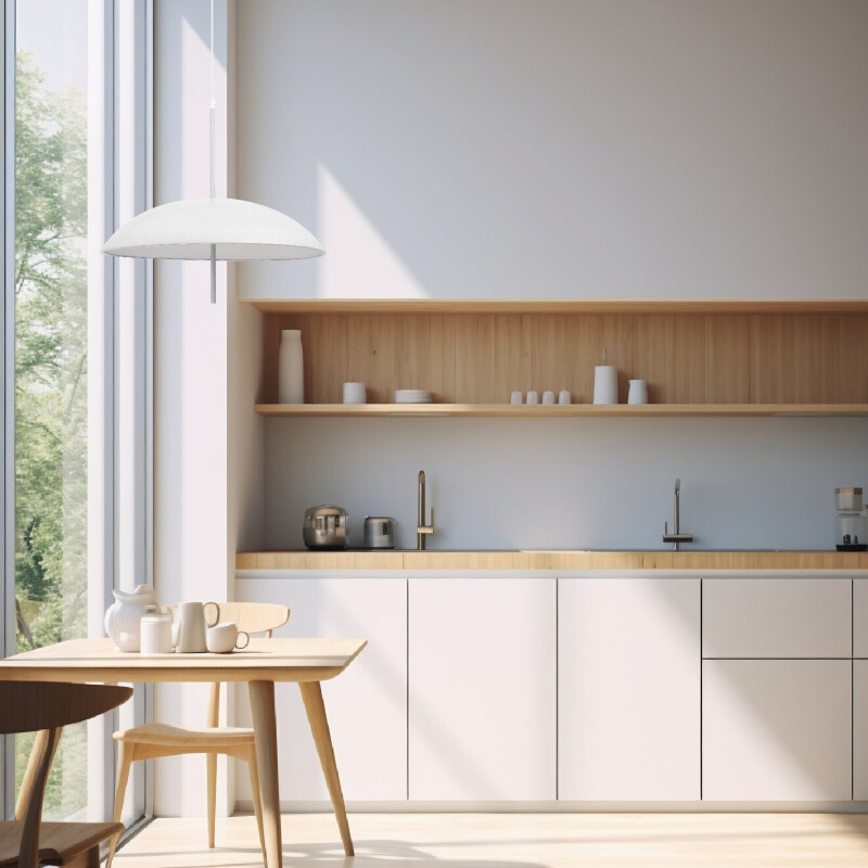 Luminaria Colgante Pauline Medium Blanca ø 35 cm — Serlux