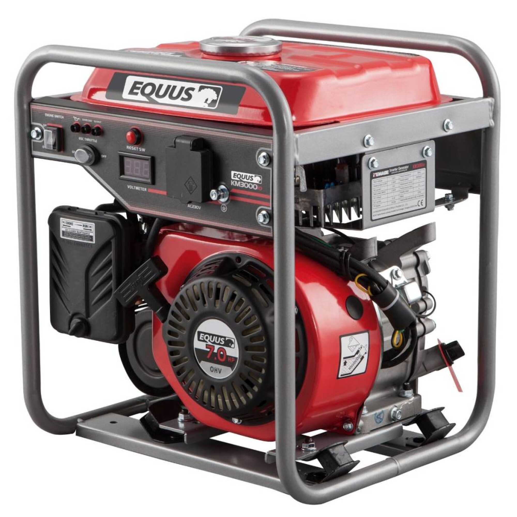 GENERADOR EQUUS KM3000IO-KF INVERTER ABIERTO 2300W — Magnum