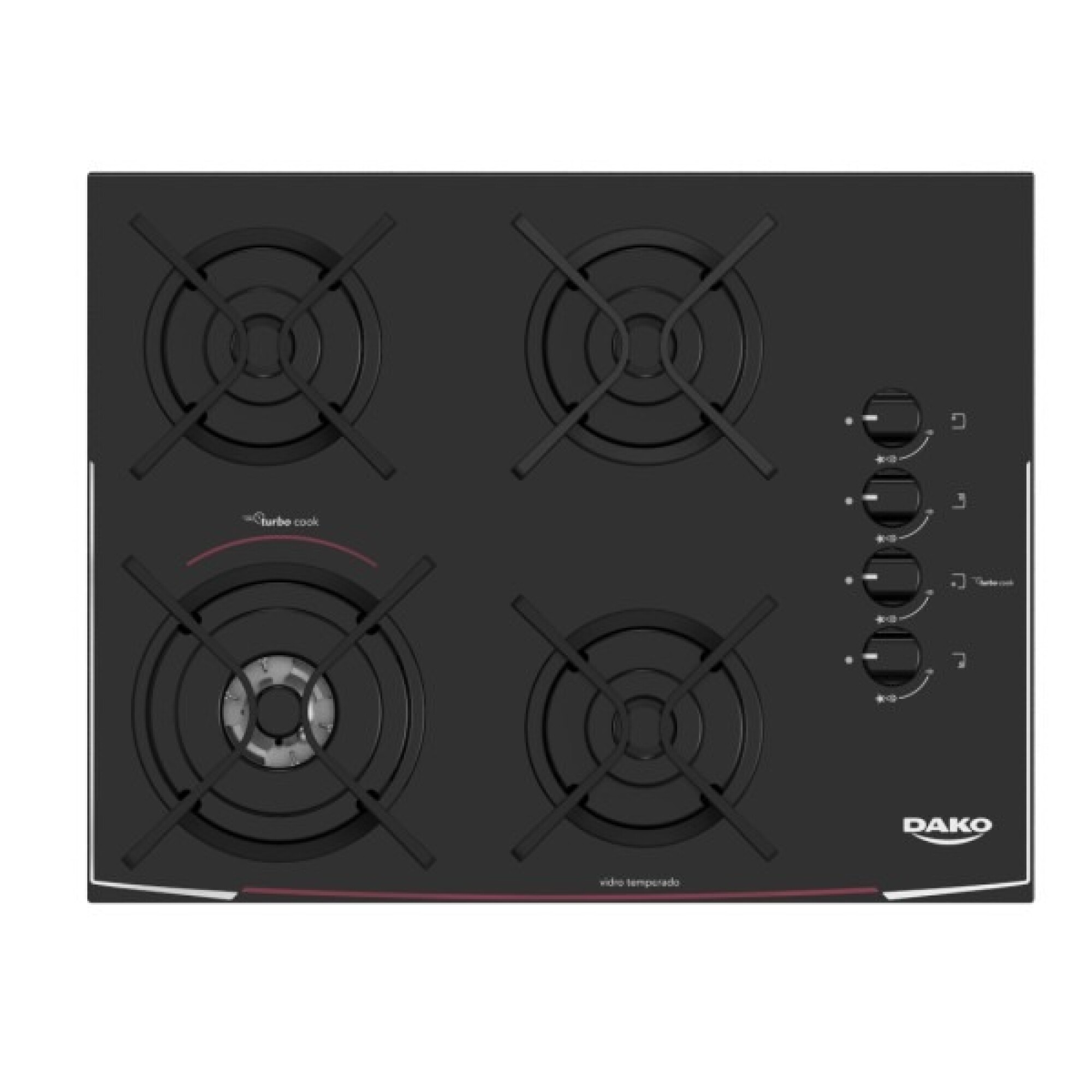 Anafe Dako 4H Glass a Gas 1630 — Bristol