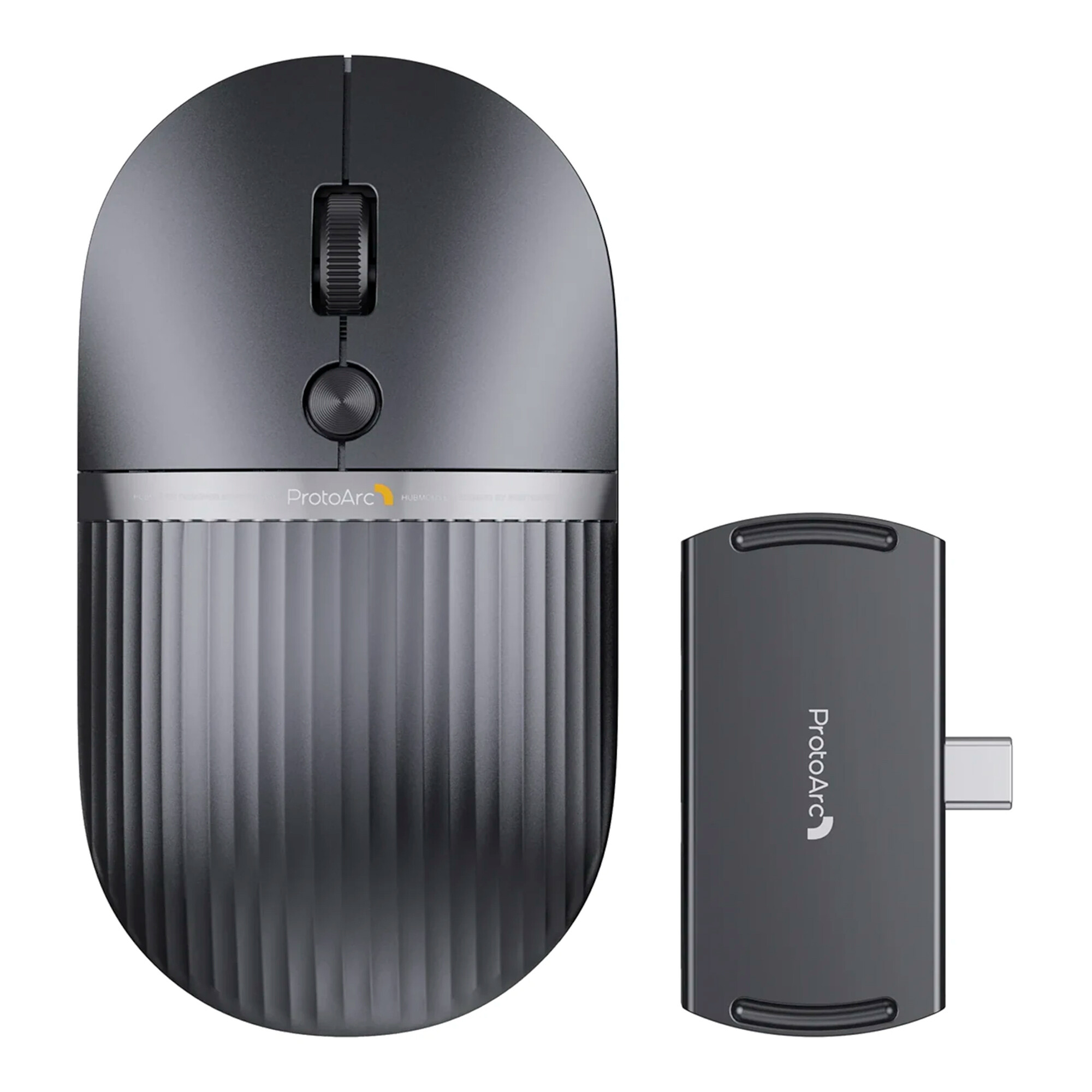 2en1 Mouse Inalámbrico Con Hub ProtoArc Travel Hub Mouse — Universo Binario