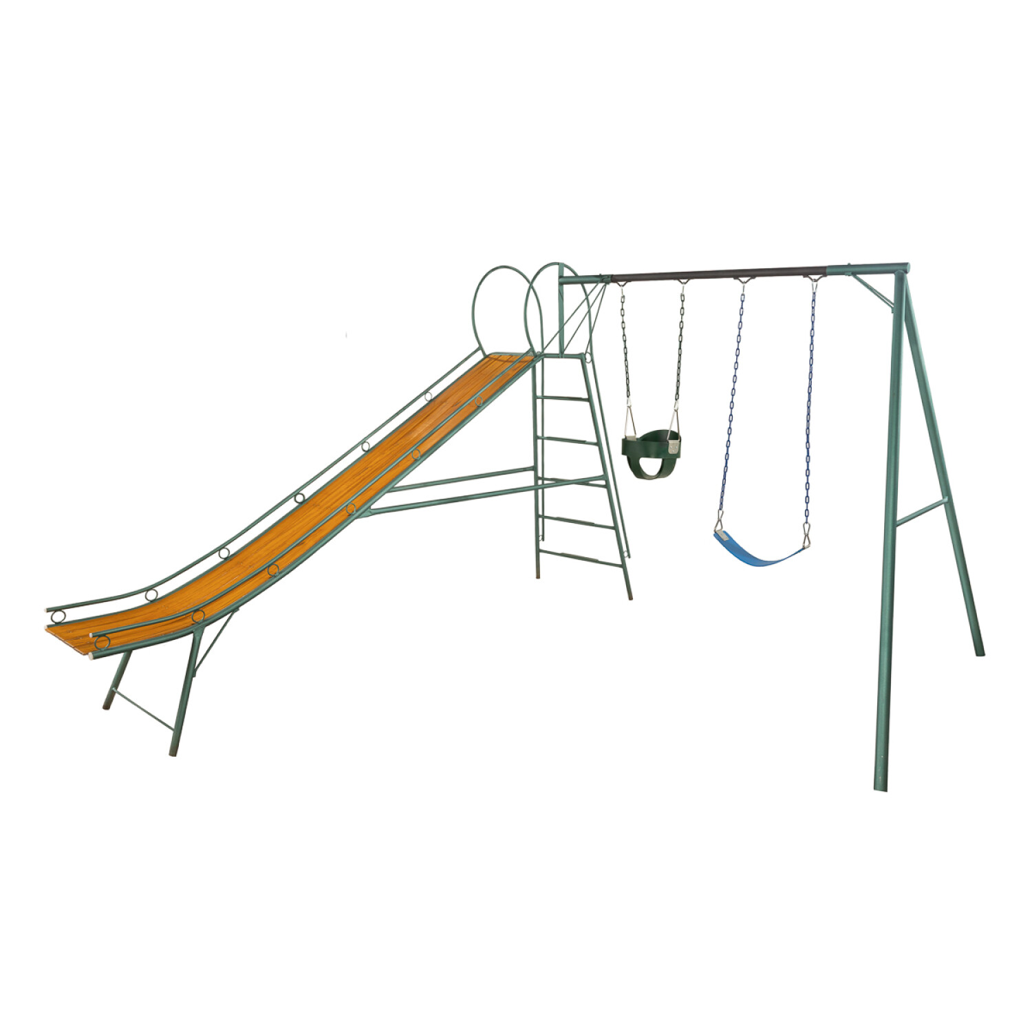 Juego Combinado Infantil con tobogán N°5. 1hamacas de cincha y 1 hamaca ...