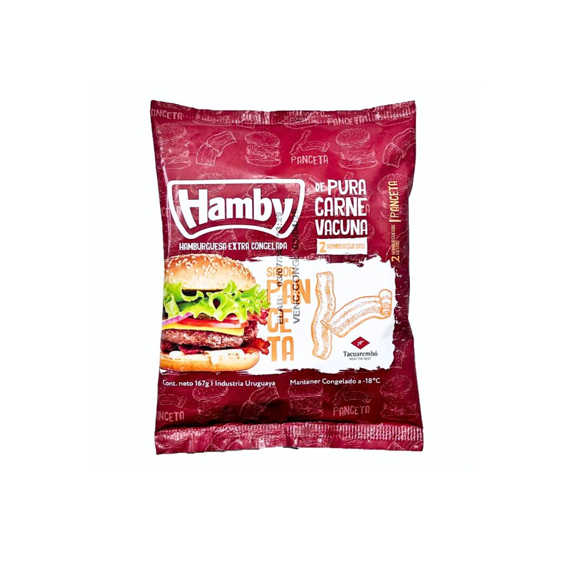 Hamburguesa sabor Panceta Hamby - 2 uds. — CONGELADOS.COM.UY