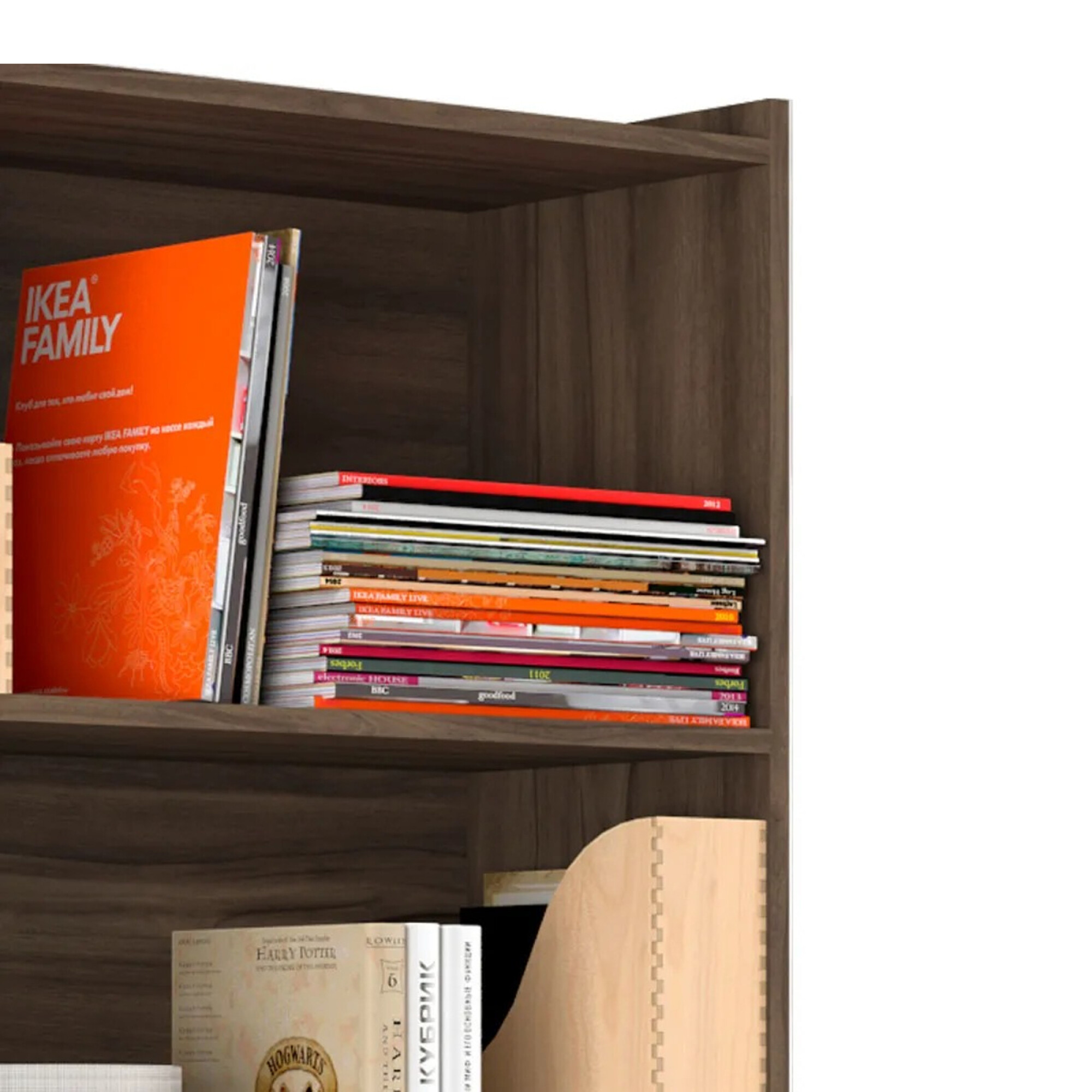 BIBLIOTECA 2 PUERTAS ESTANTERÍA ORGANIZADOR CON LLAVES - MARRON — Compra Más