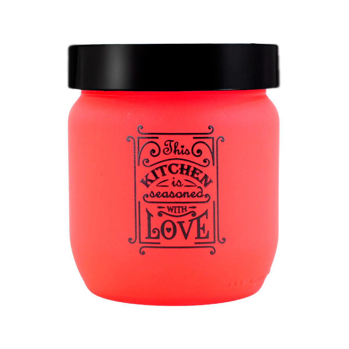 Frasco de vidrio Herevin 425 cc rojo — El Clon