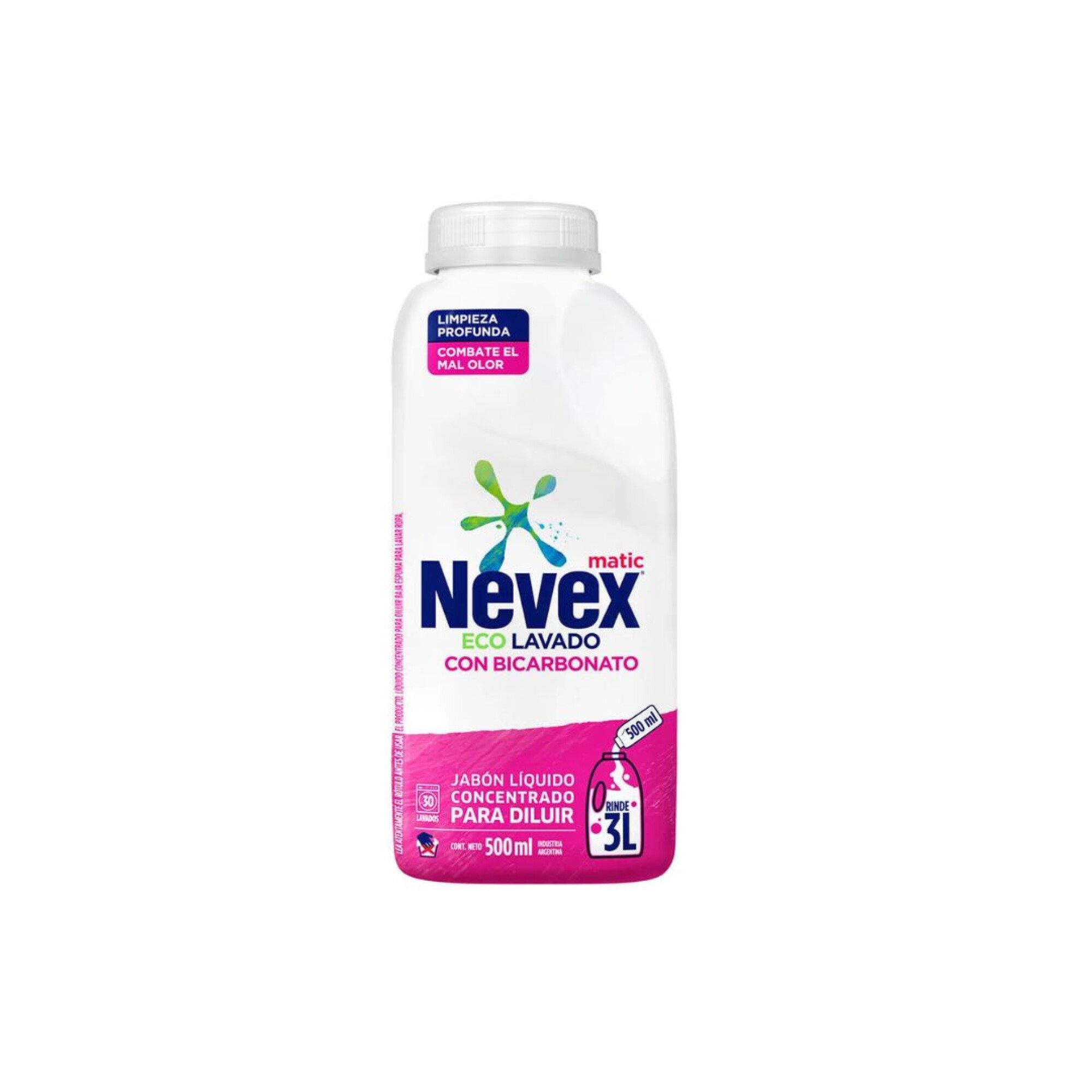 JABON LIQUIDO NEVEX P/DILUIR 500ML ROSADO BICARBONATO — Suchina