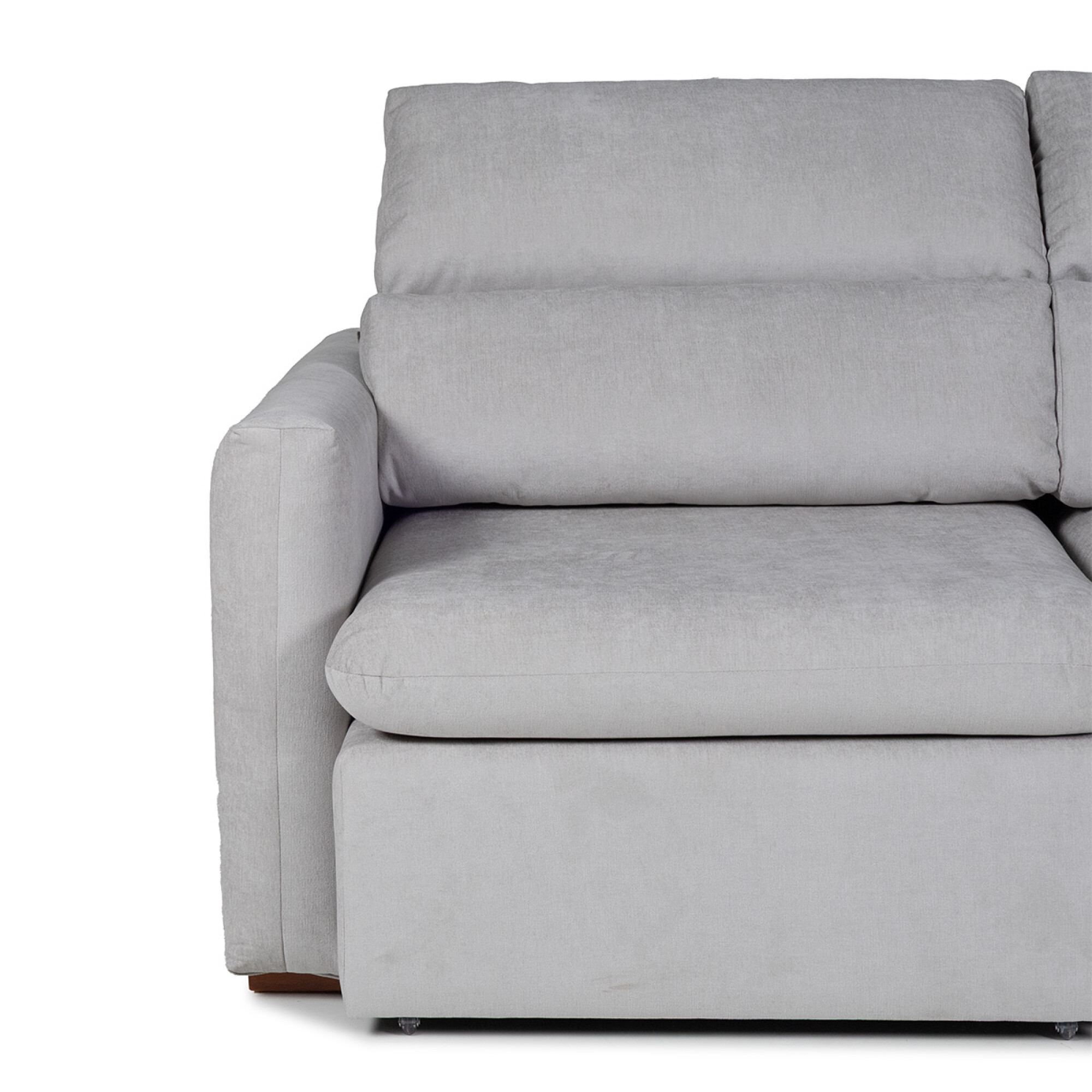 Sofá Dublin (Rebatible) - Microfibra - 3 cuerpos - 3013 (Gris) — NYR Uruguay