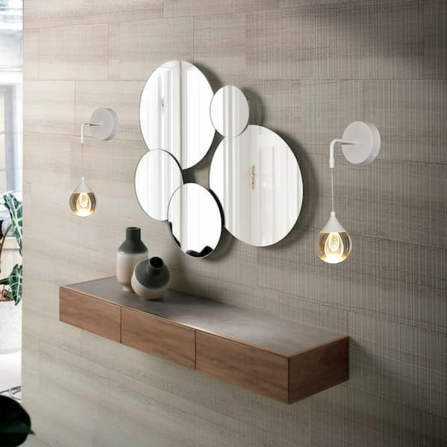 Aplique led de pared blanco efecto luz flotante 5W — Iluminica Home