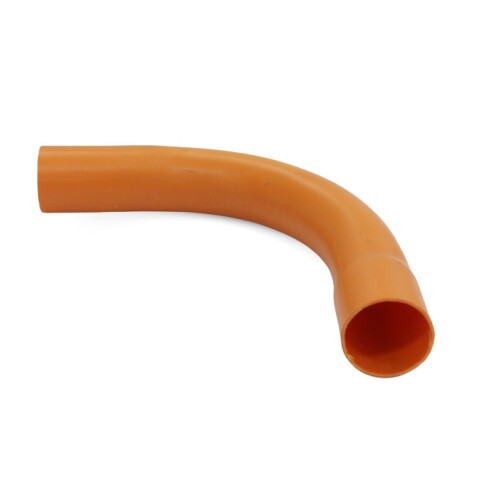 CURVA CONDUIT CORTA DE 25 MM X 90° - NARANJA. VCP — Luminotecnia