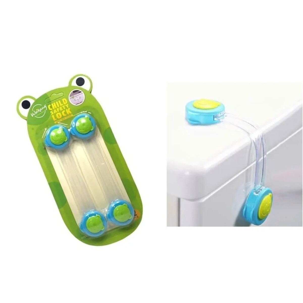 Traba Tranca Seguridad Puertas Muebles Cajones Bebés y Niños - Blanco ...