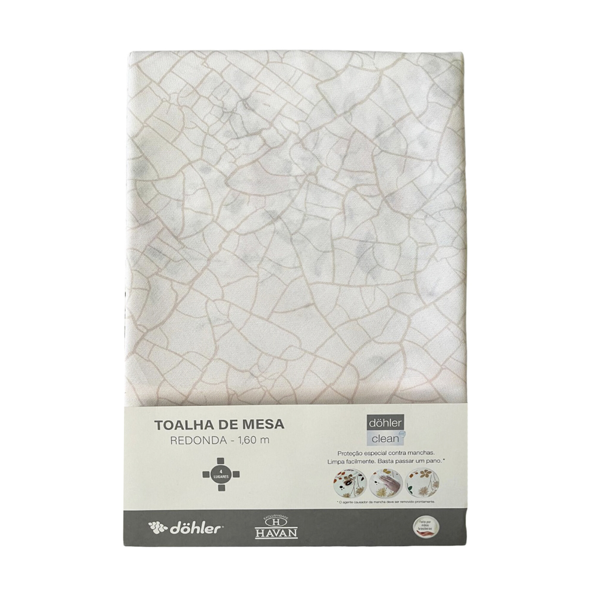 Mantel Redondo Clean Athenas Dohler 160 cm - FLORAL ROSA HAV 01 — Cartoons
