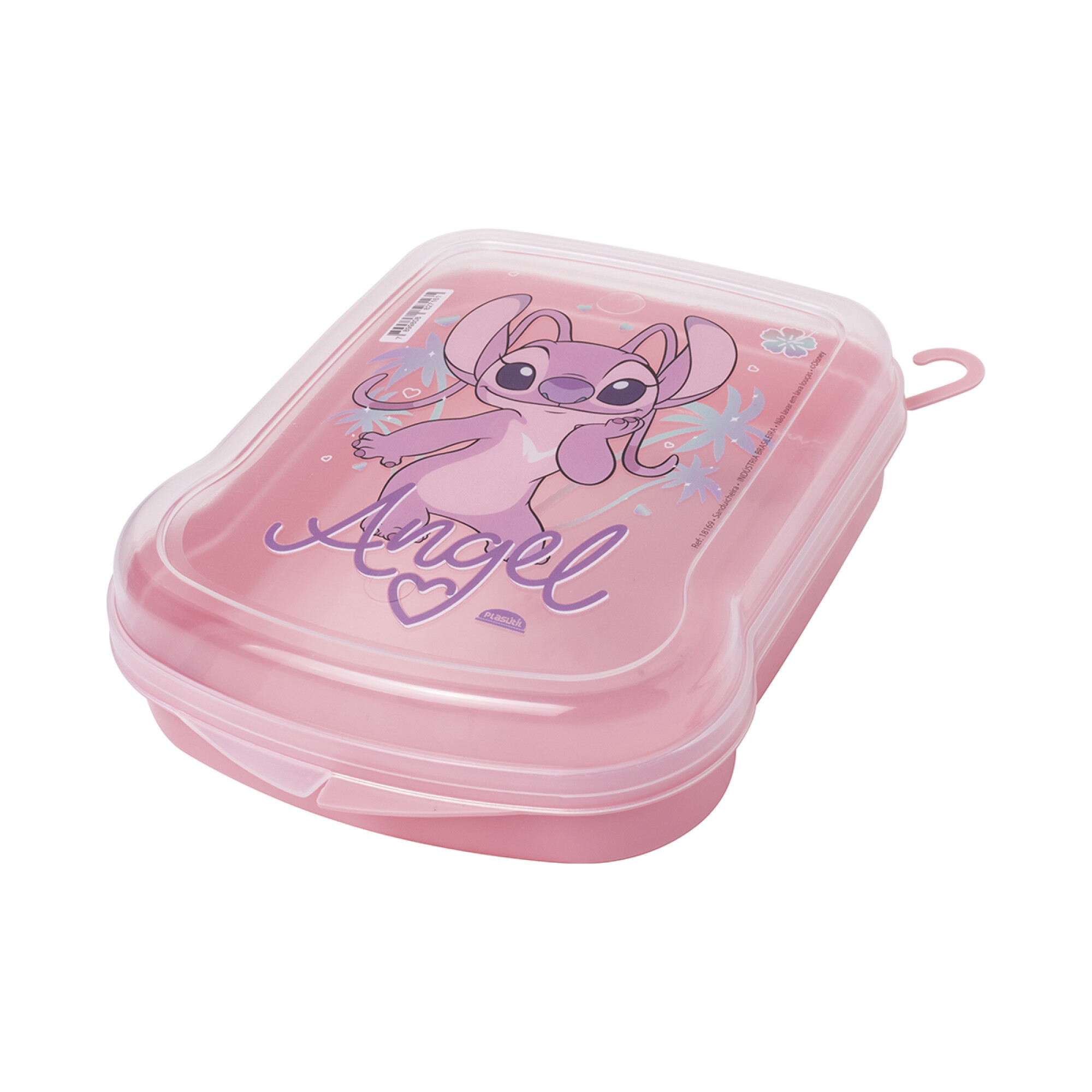 Sandwichera Plástica Stitch Angel 17 x 13 cm — Cartoons