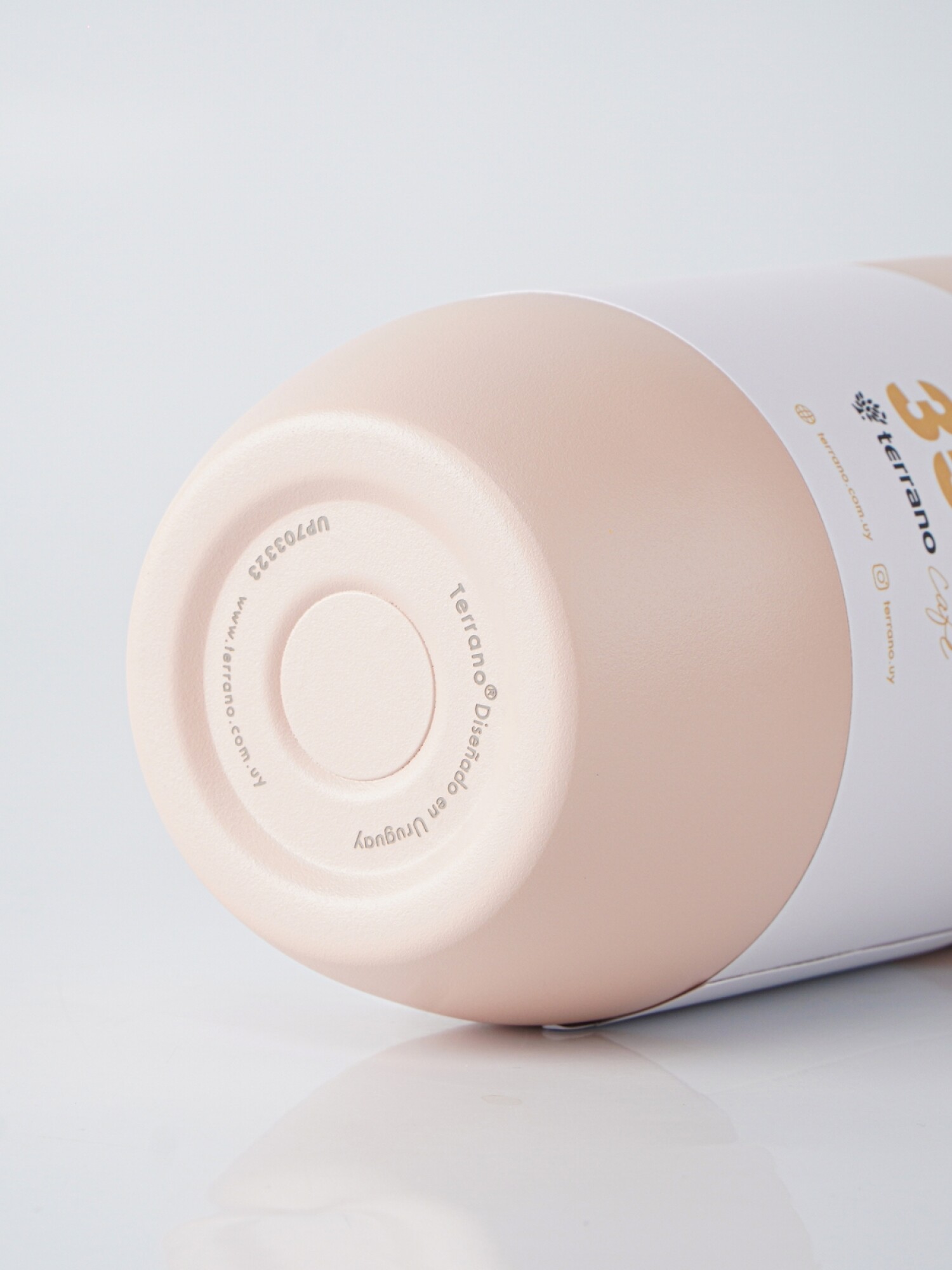 Vaso Térmico Push&Drink 350mL. - Rosado — Terrano