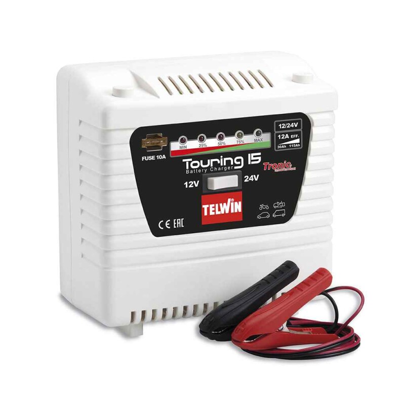 Cargador de batería Telwin 12v y 24v 9amp — Barraca Dayman