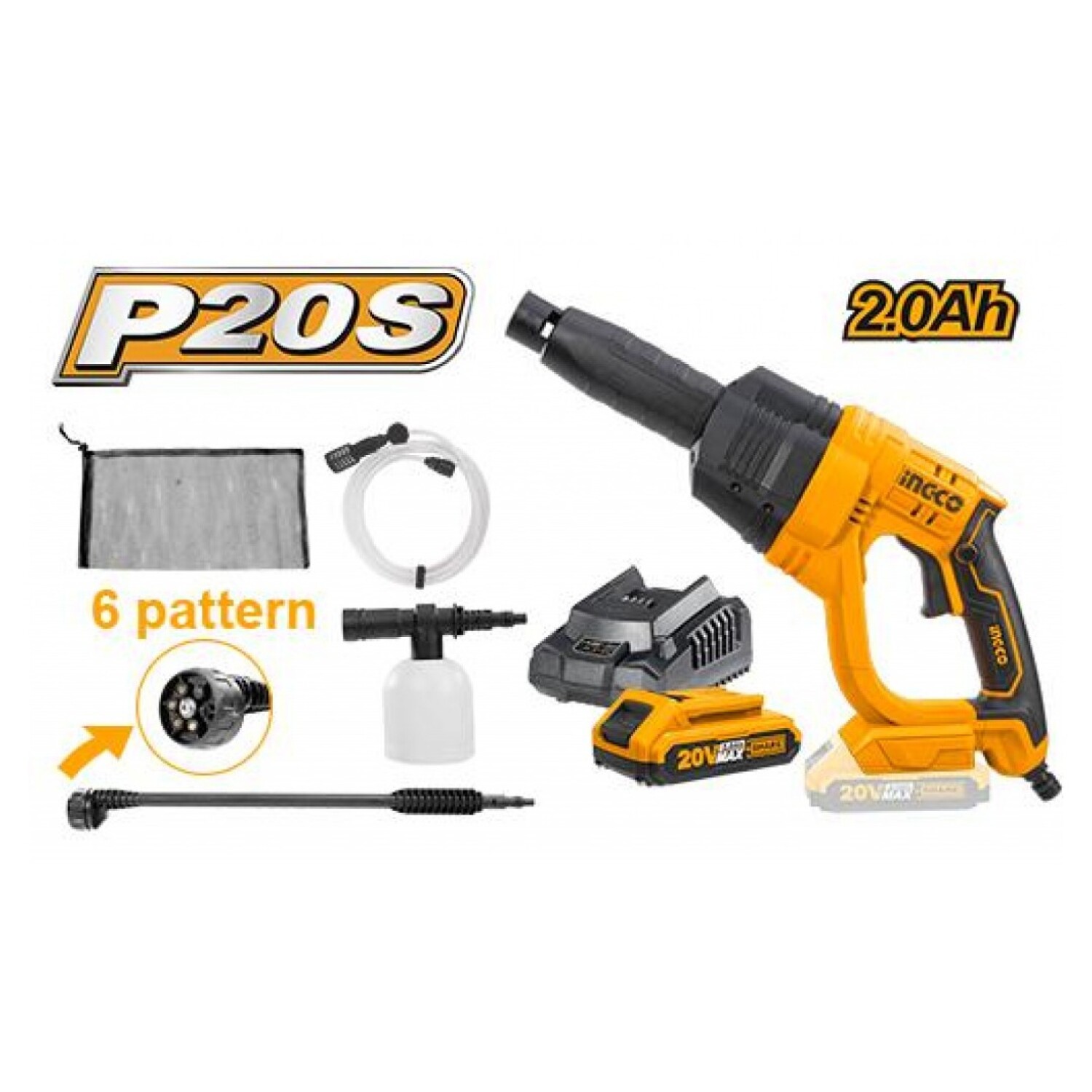 Hidrolavadora Ingco CPWLI20082 a Batería 20V P20S — Universo Binario