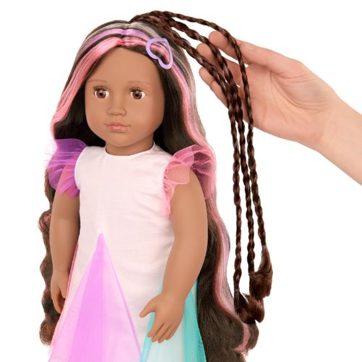 MUNECA c/PELO EXTENSIBLE y acc. - TANIA - Muneca C/pelo Extensible Y ...