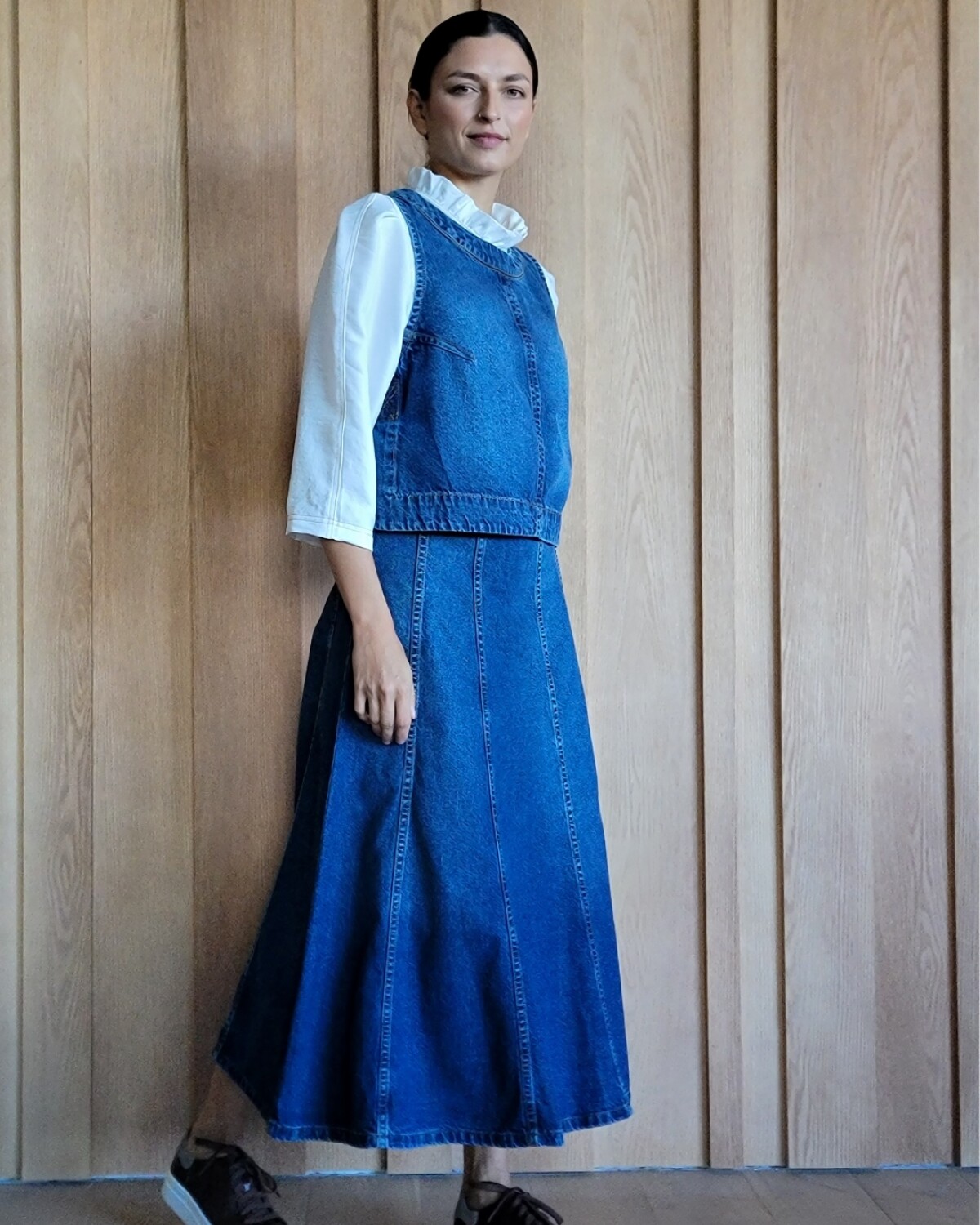 Pollera Mónaco - Denim azul — Magnolia