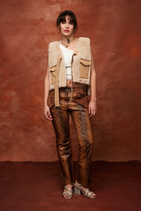 Snake Pants - Camel — Agnes Lenoble