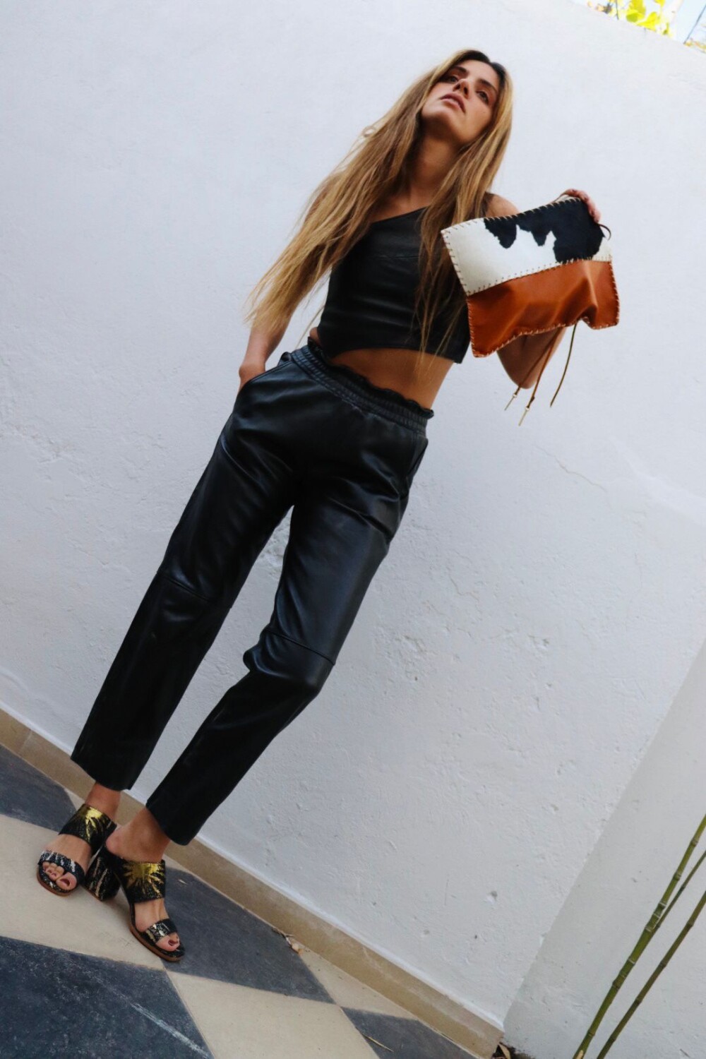 Diagonal Top - Negro — Agnes Lenoble