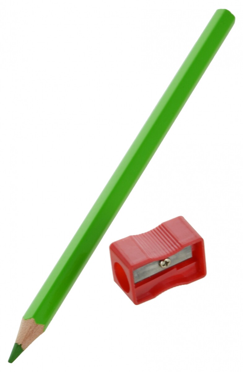 LAPICES DE COLORES X12 LARGOS + SACAPUNTAS — El Clon