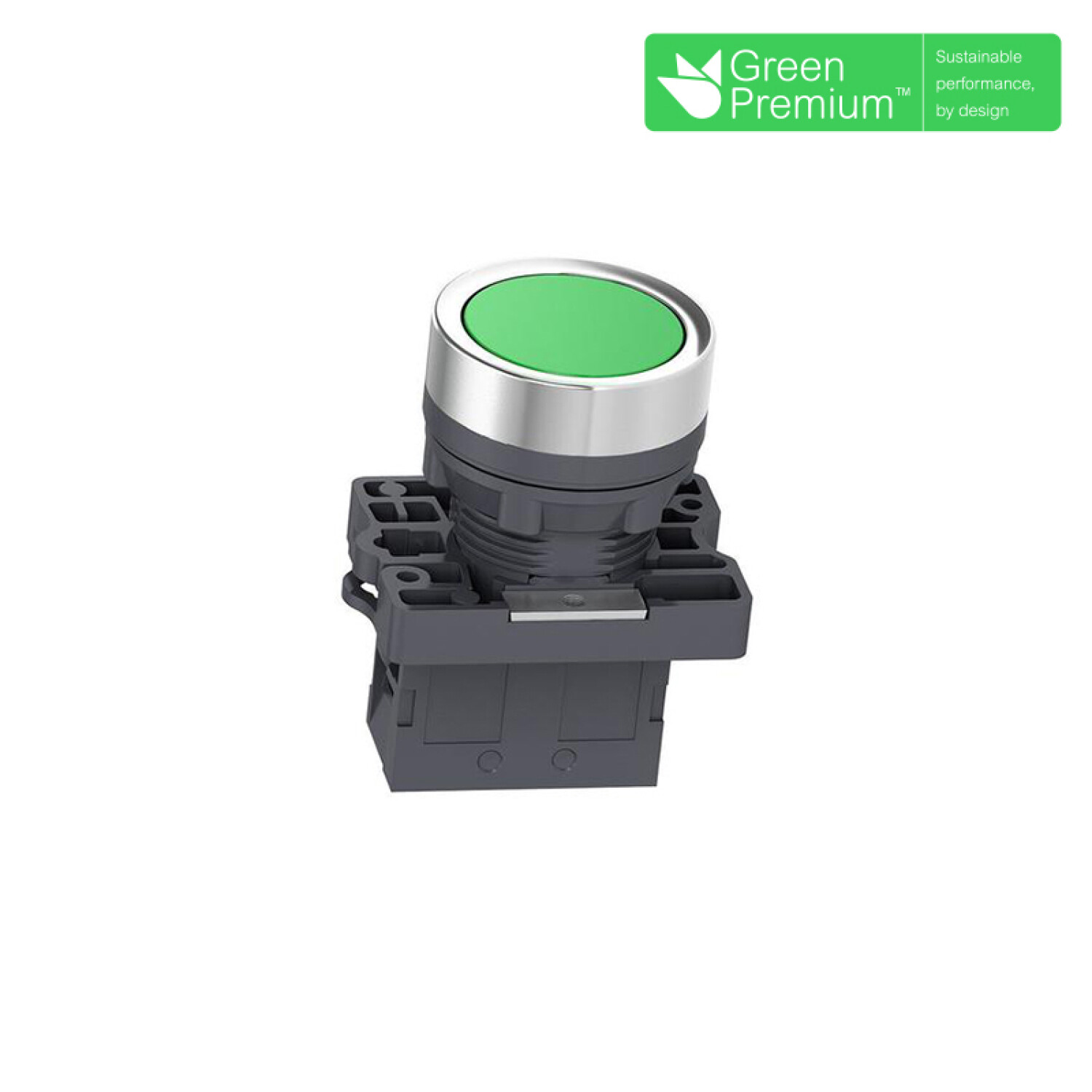 Pulsador rasante verde 1NA ø22mm IP65 Easy - TL5003 — Fivisa