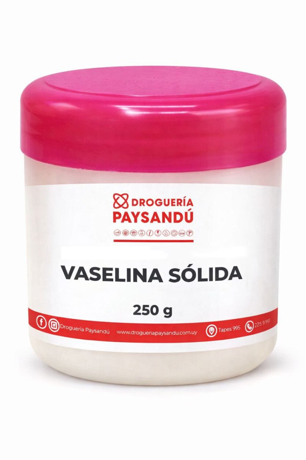 Vaselina sólida suavemente perfumada 250g — Droguería Paysandú