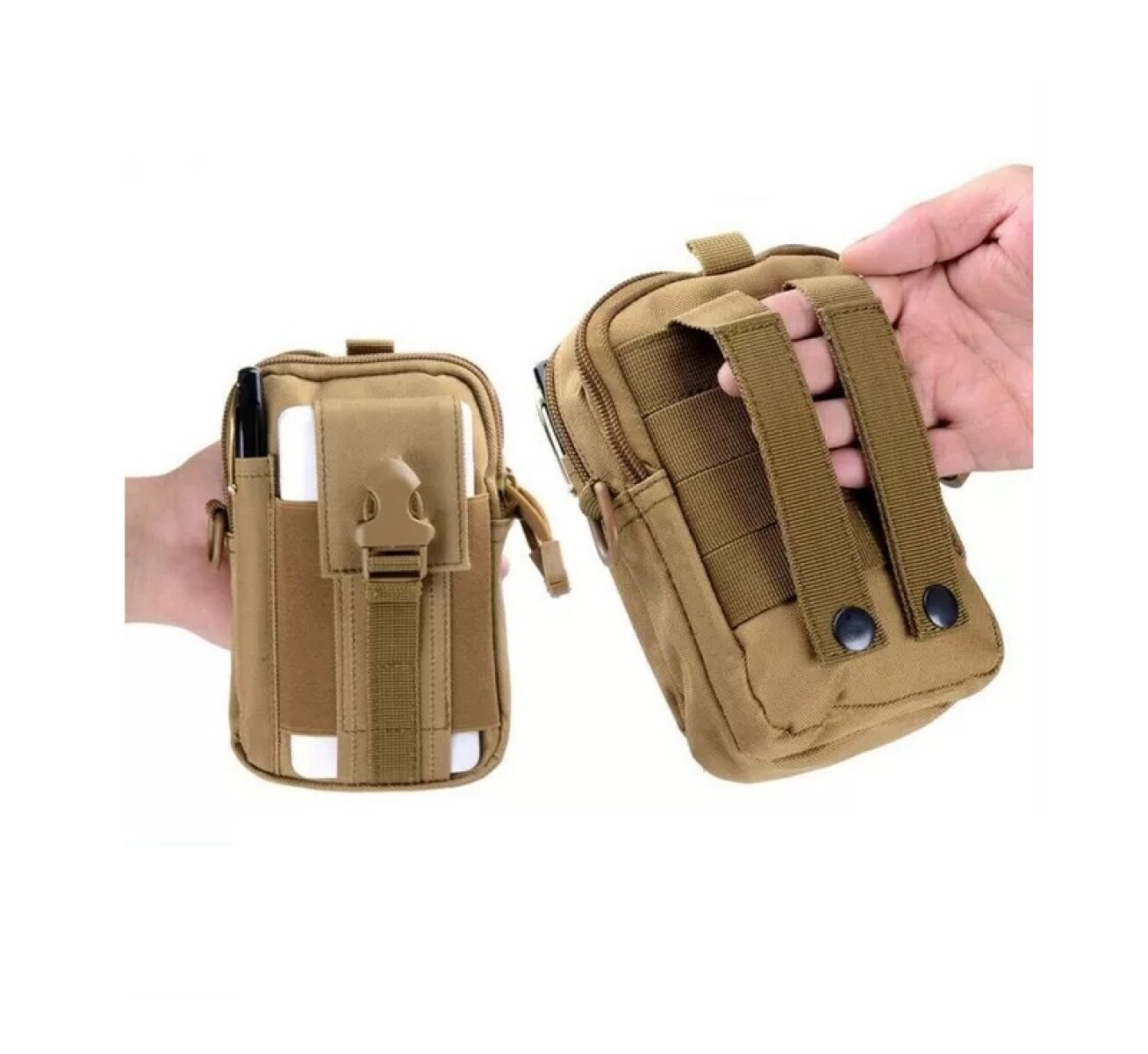 Pouch táctico sistema molles - Caqui — Aventureros