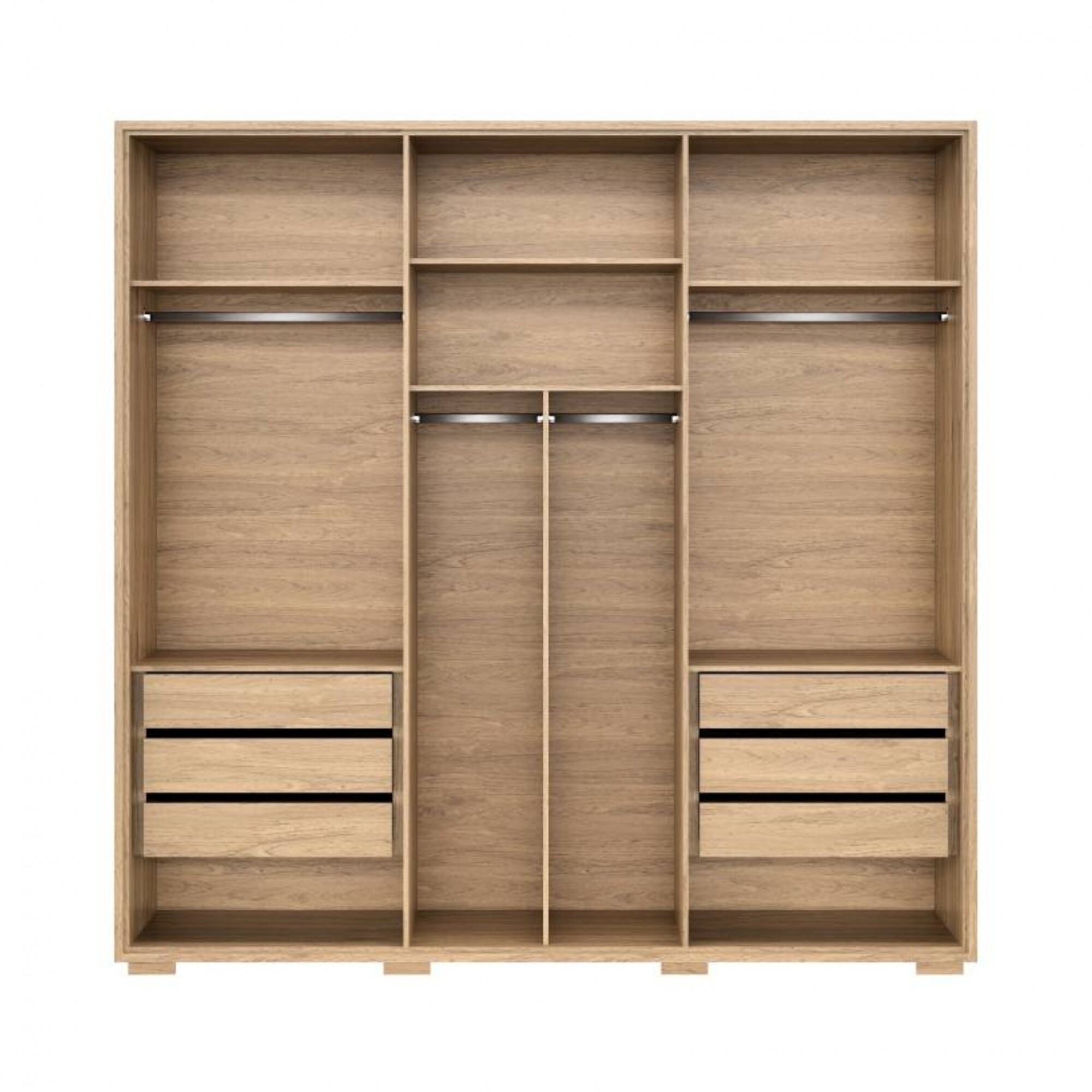 Ropero 6 puertas Reflecta 2.4 - Moderna - Hanover — Rustico Hogar