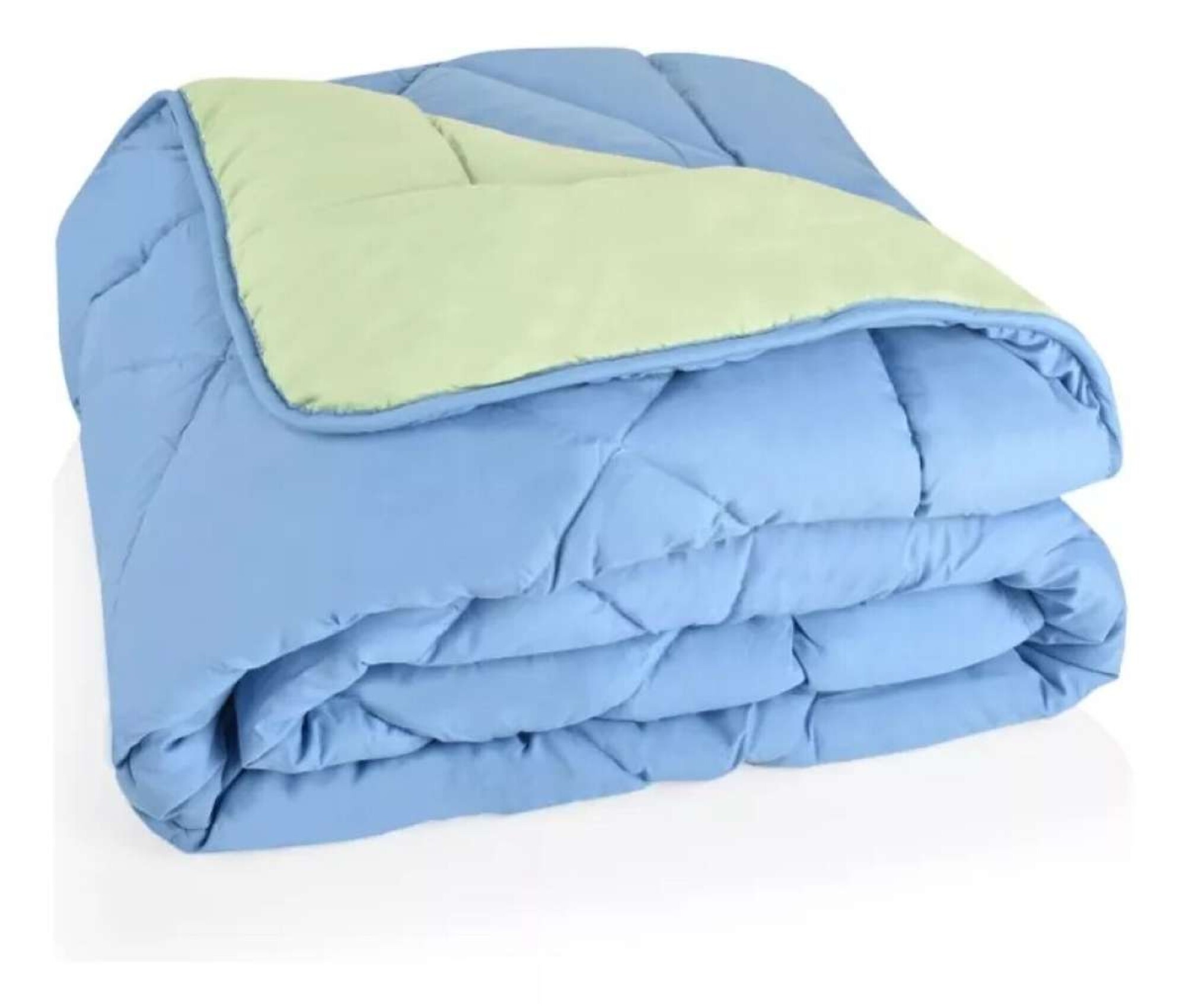 Acolchado Reversible 2 Plazas - Celeste — Tienda Soy Santander