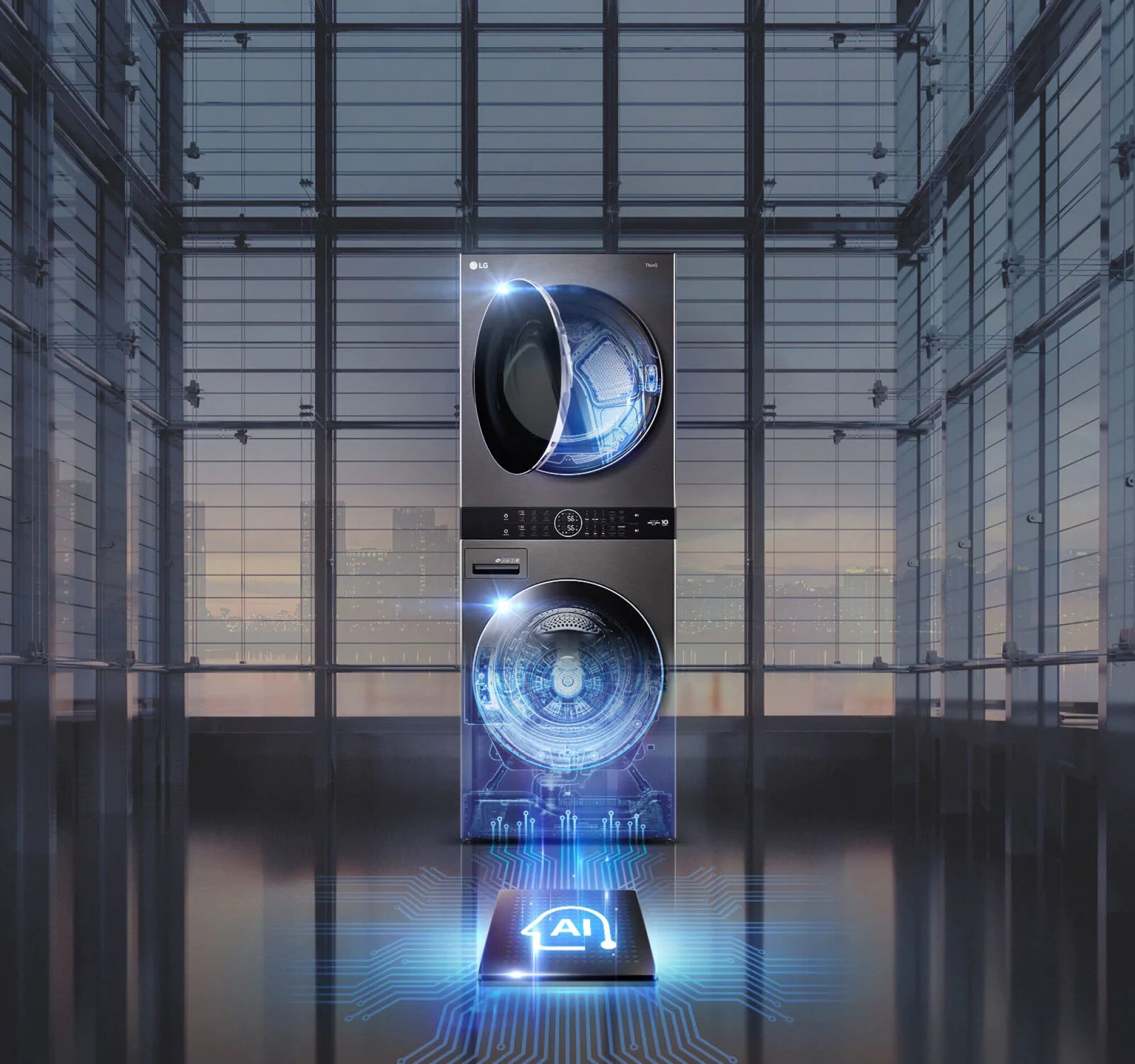 Torre de lavado y secado LG 22KG WK22BS6 — Barraca Europa