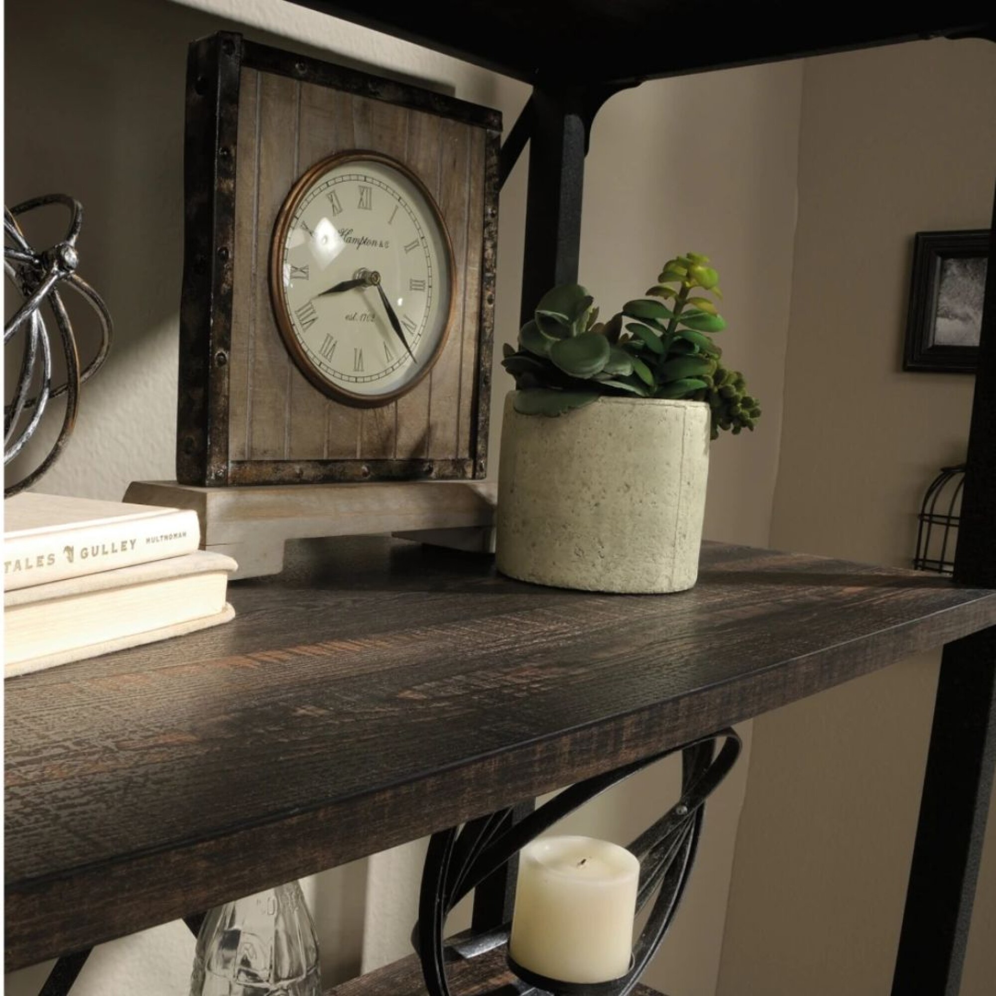 Biblioteca Con Puertas - Sauder - Linea Steel River Robles — Fripay