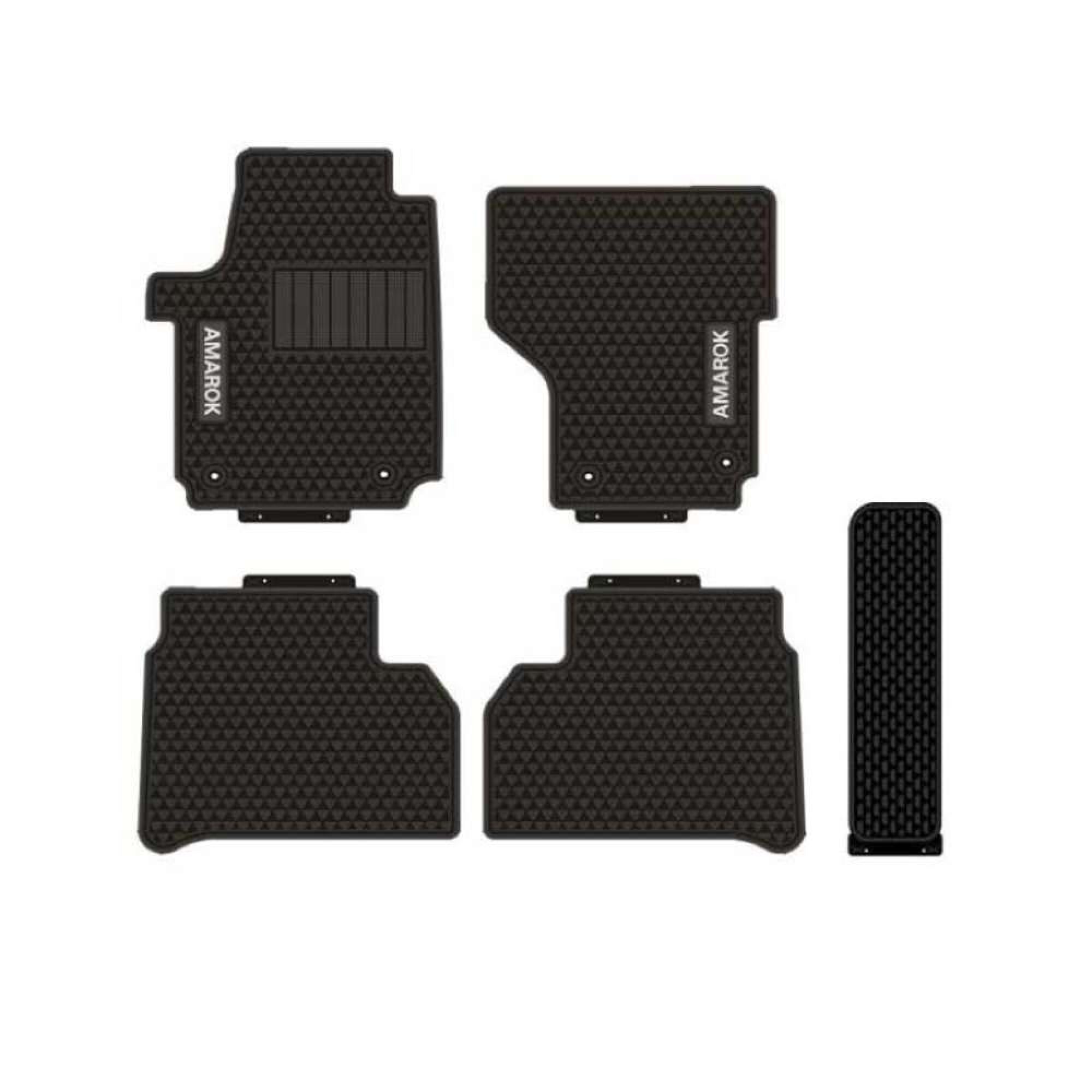 Alfombra Vw Amarok 2010+ - Color Negro Logo Gris — Tienda Soy Santander