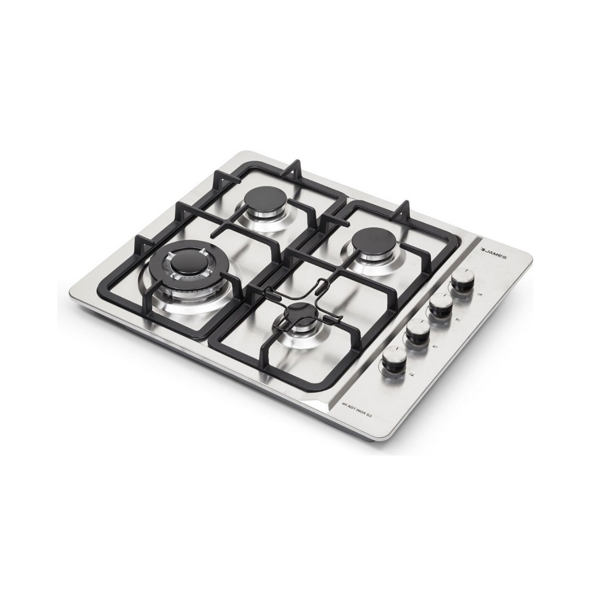 Anafe - De Empotrar A Gas James 4h Agt Inox G3 4 Hornallas — Rustico Hogar