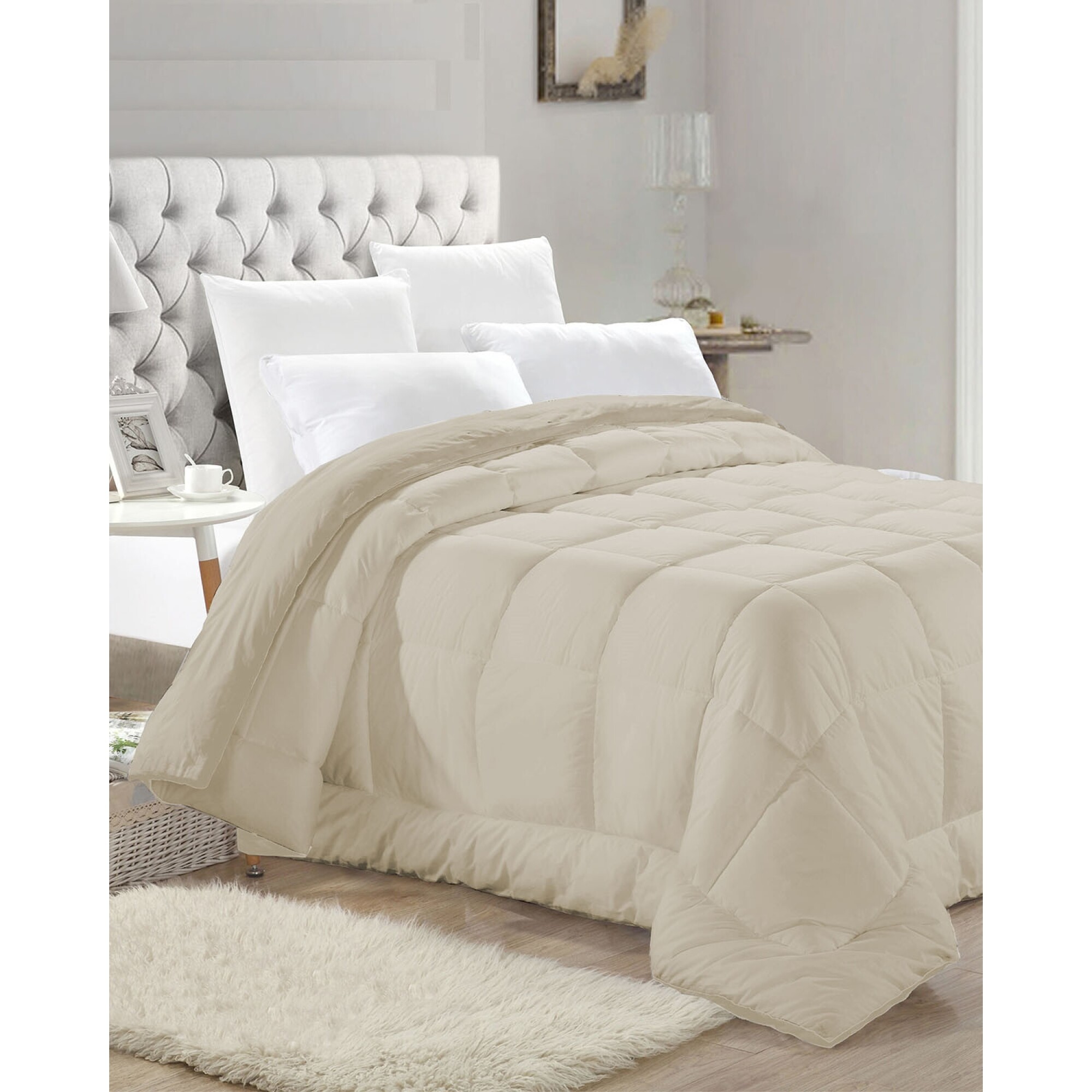 Acolchado Richmond King Size en microfibra - Liso — Electroventas