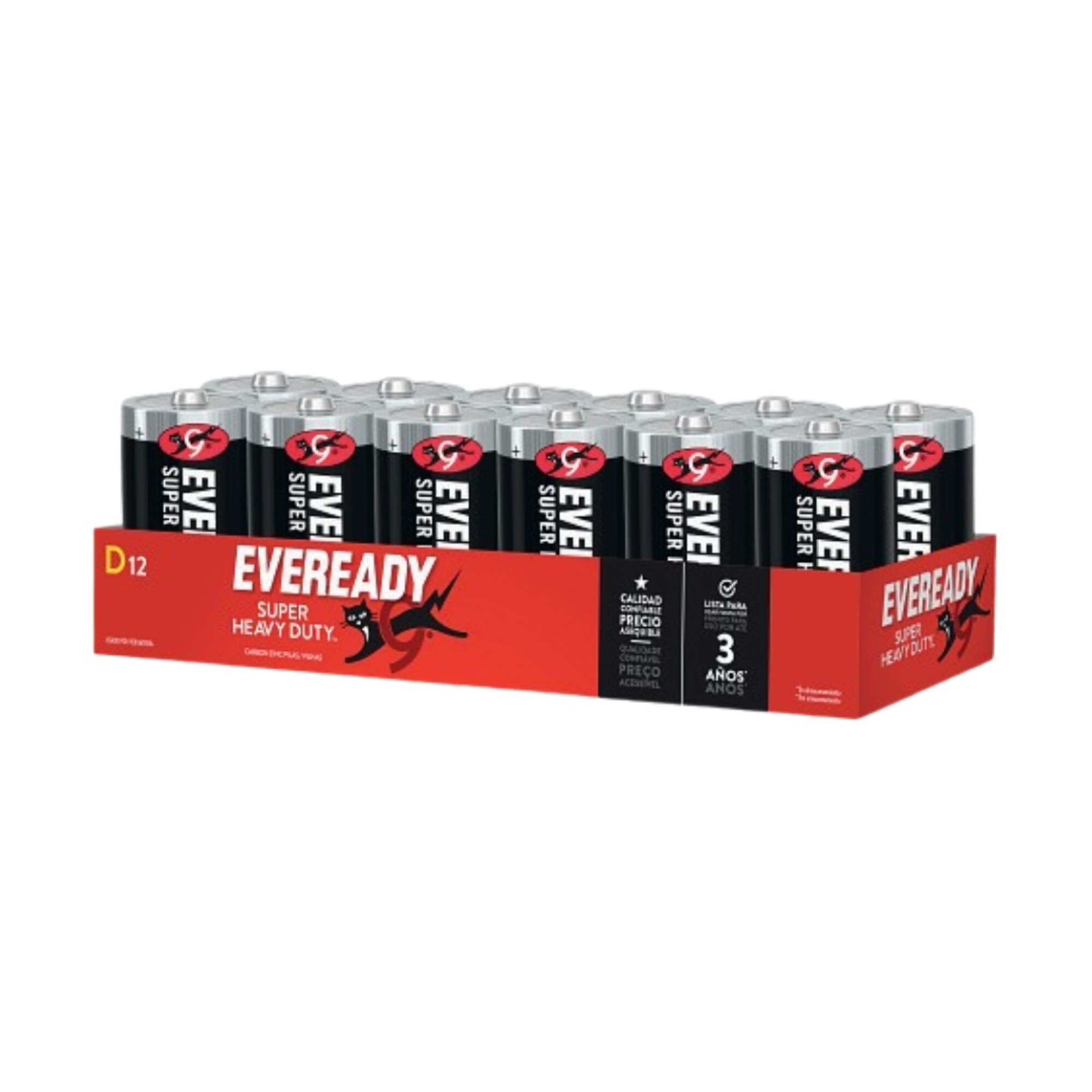 PILA EVEREADY COMÚN AA X 4 UNIDADES — Luminotecnia