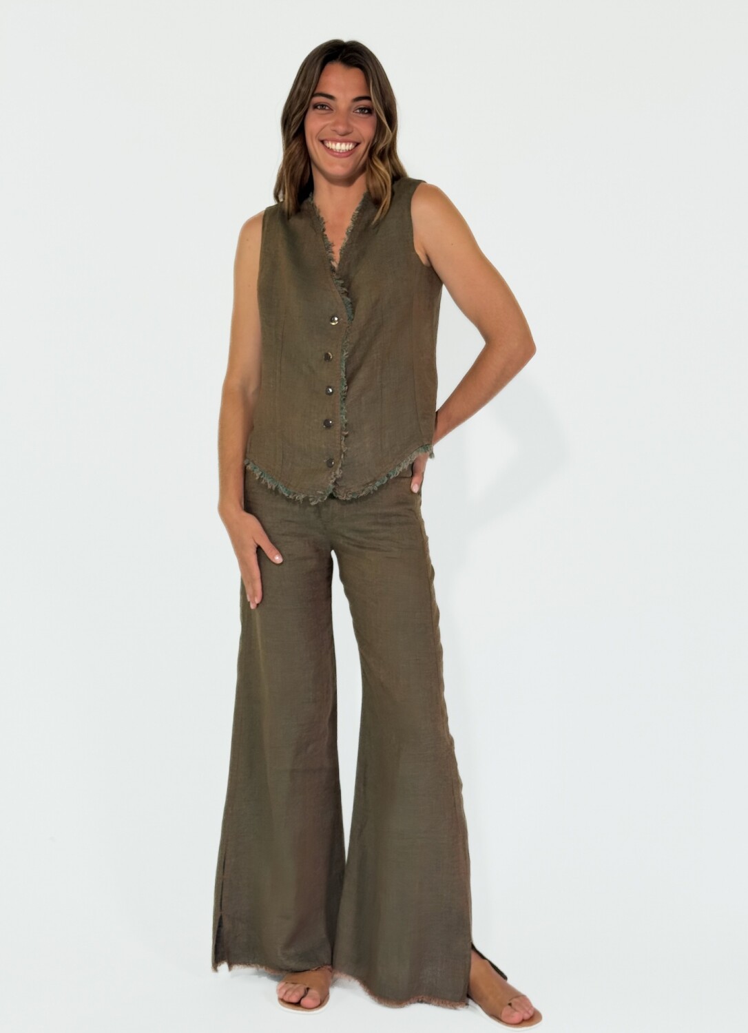 CHALECO TEODORA - VERDE — Panthai