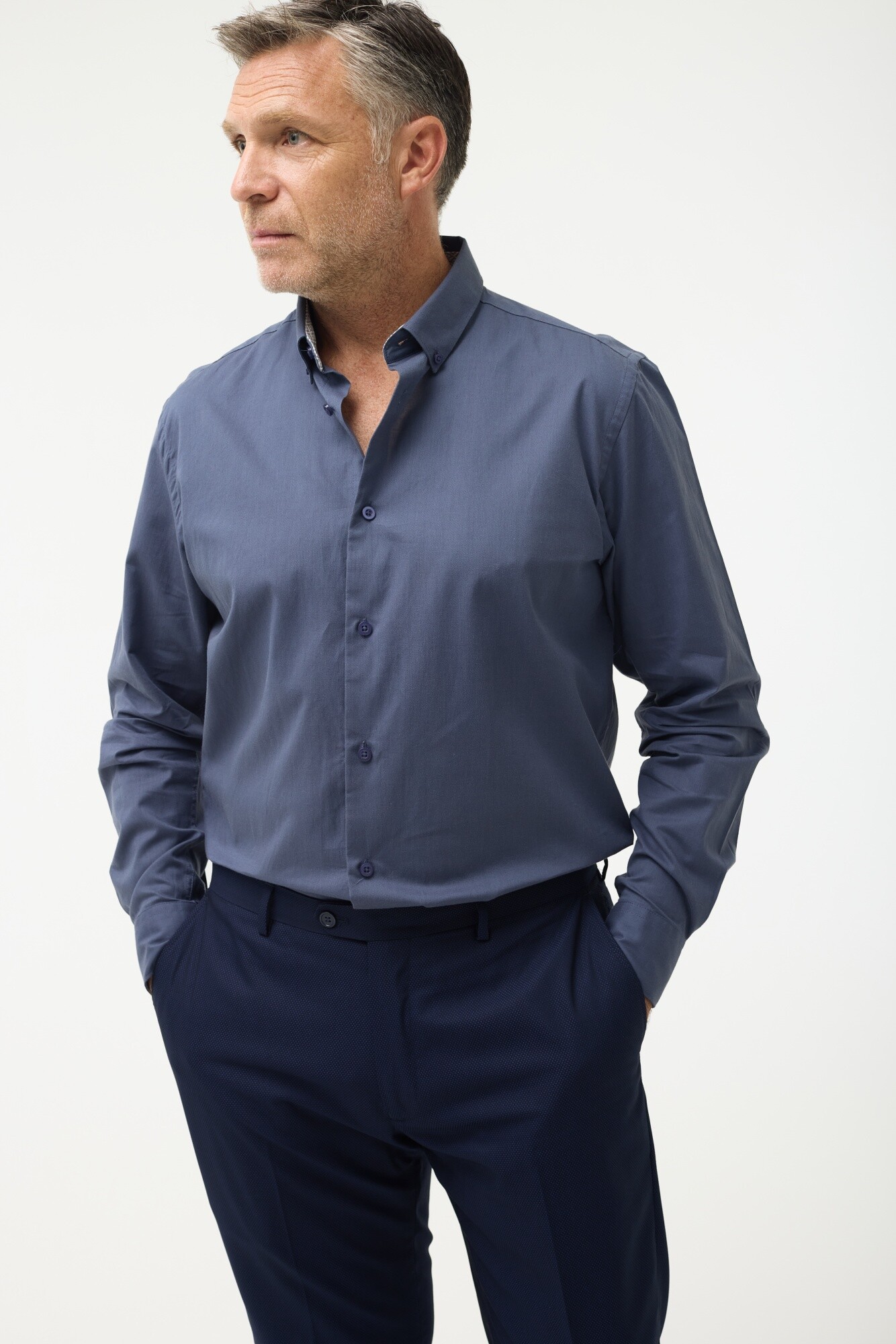 Camisa Oxford - AZUL — ALTOCONCEPTO