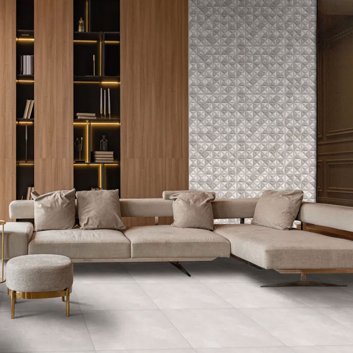 Porcelanato Gris Mate Liso 30X61Cm Piso Pared — Acher Cerámicas