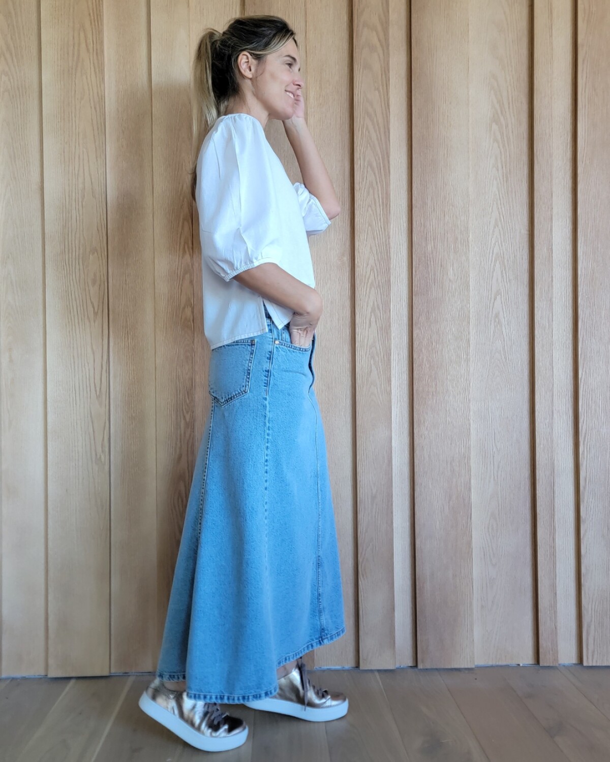 Pollera Alaska - Denim Celeste — Magnolia