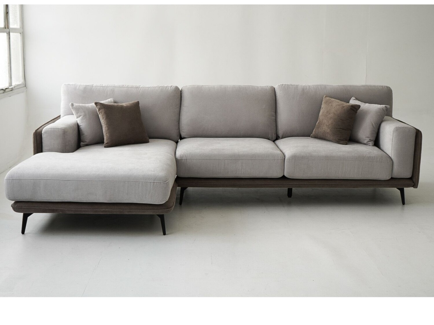 Sofa con Chaise Longue DÚO - Beige — Finkel